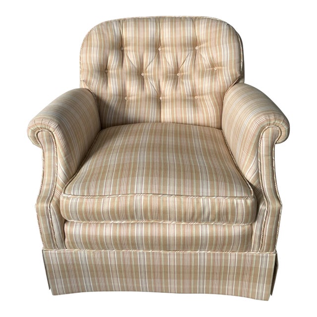 Small Upholstered Club Chair | Chairish