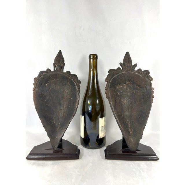 Primitive Tribal Ceremonial Hand Carved Wood Bowls / Dishes, a Pair ...