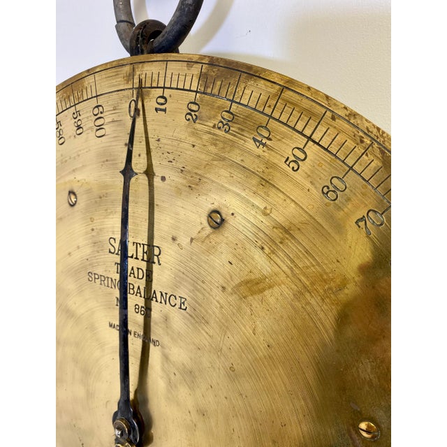 Huge Rare 600Lb Capacity Brass Salter Spring Balance Scale # 85 T From ...