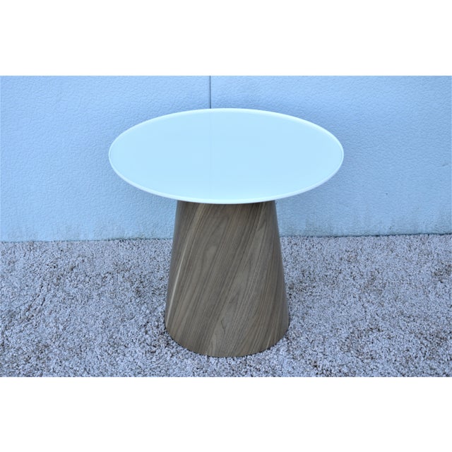 Steelcase Modern Campfire Paper Table with Spinning Table Top | Chairish