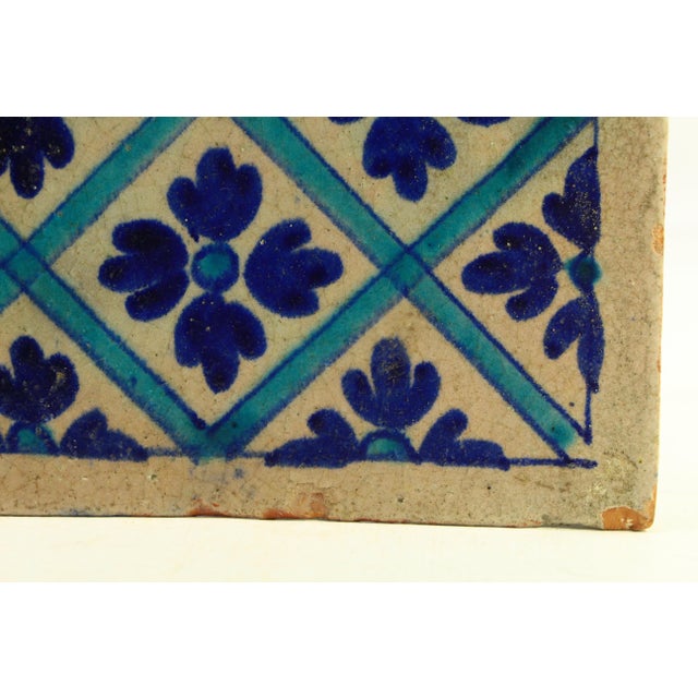 19th Century Mughal /Qajar Indo-Persian Blue & Turquoise Glaze Redware ...