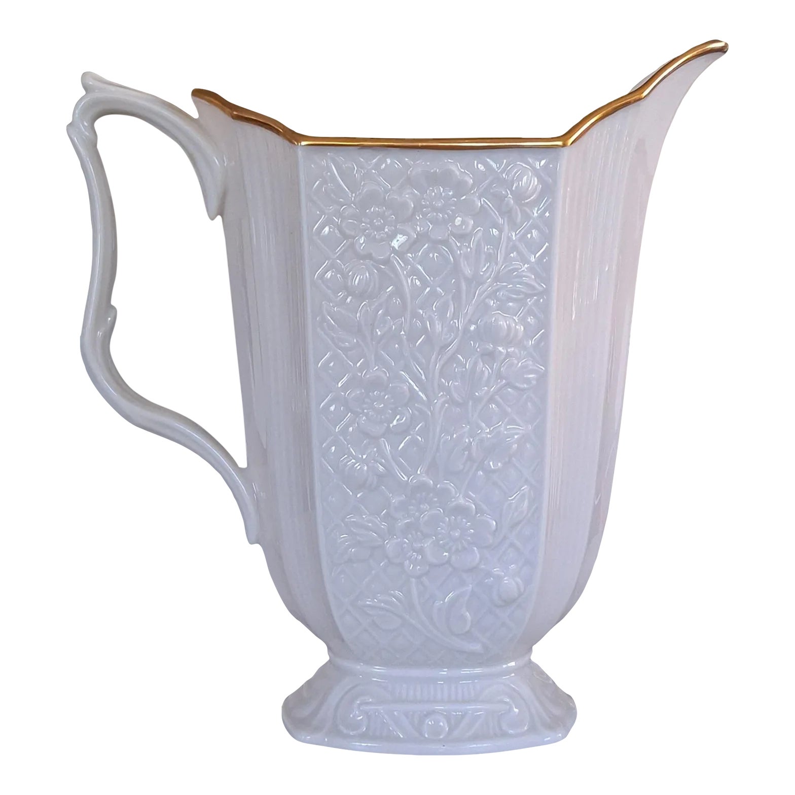 Gold Stamp Era Lenox Pitcher | Chairish