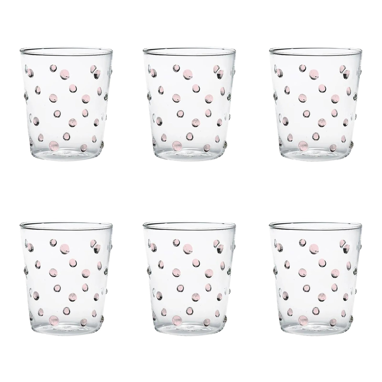 Zafferano Party Tumbler in Pink - Set of 6 | Chairish
