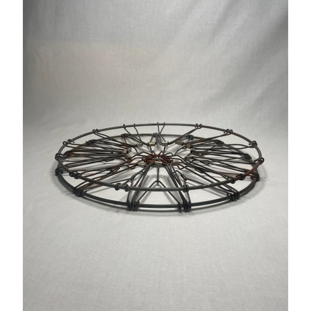 1950s Mid Century Modern Collapsible Metal Basket, Large | Chairish