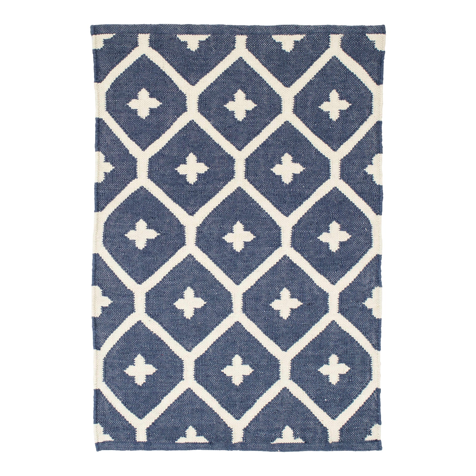 Bunny Williams for Dash & Albert Elizabeth Navy Indoor/Outdoor Rug, 6 ...