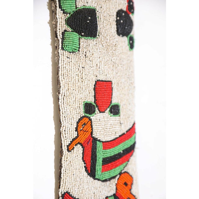 African Yoruba Diviner's Beaded Wall Hanging Panel Sash 1950 | Chairish