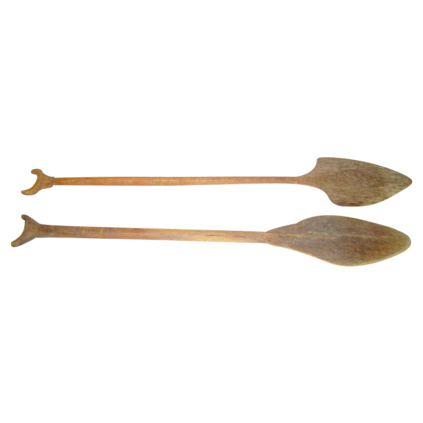 Handcrafted Yanomamo Yanomami Canoe Paddles - Pair | Chairish