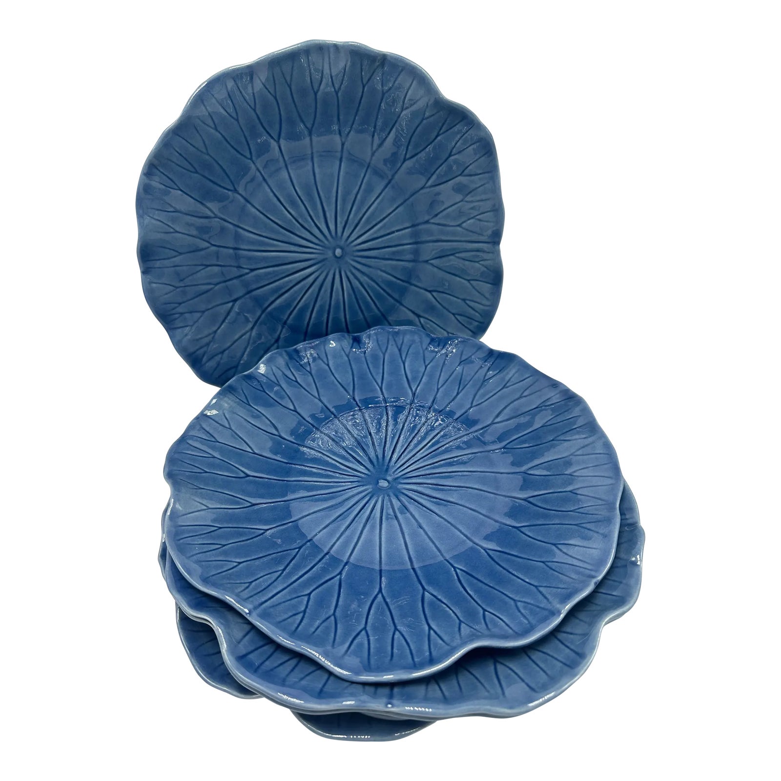 Vintage Metlox Lotus Plates, Set of Six | Chairish