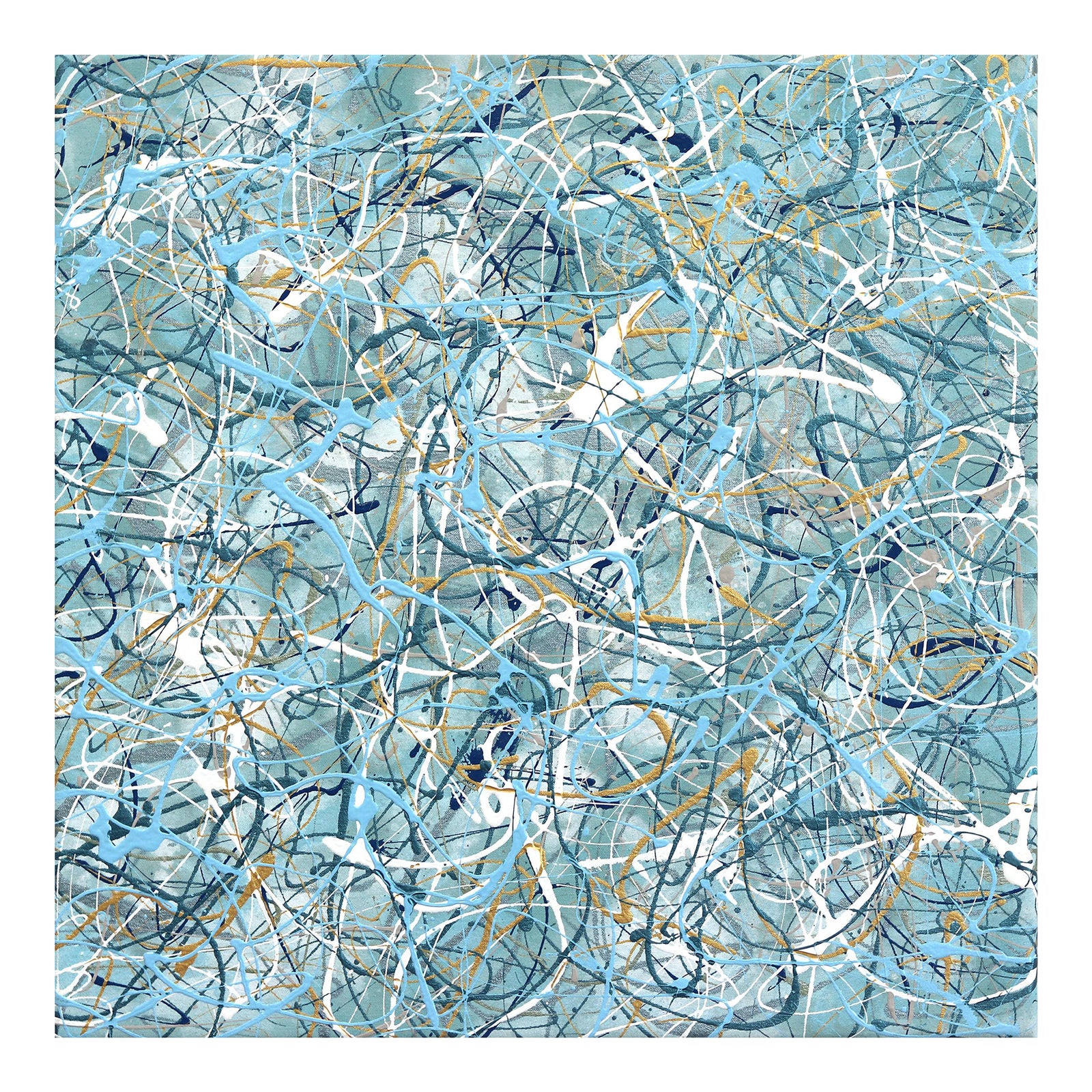 Sea Breeze 1 - Unique Expressionist Action Painting Original Artwork by ...