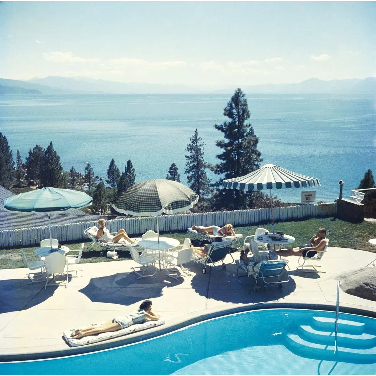 Slim Aarons 'Relaxing at Lake Tahoe' Photographic Print by Getty 40x40 ...