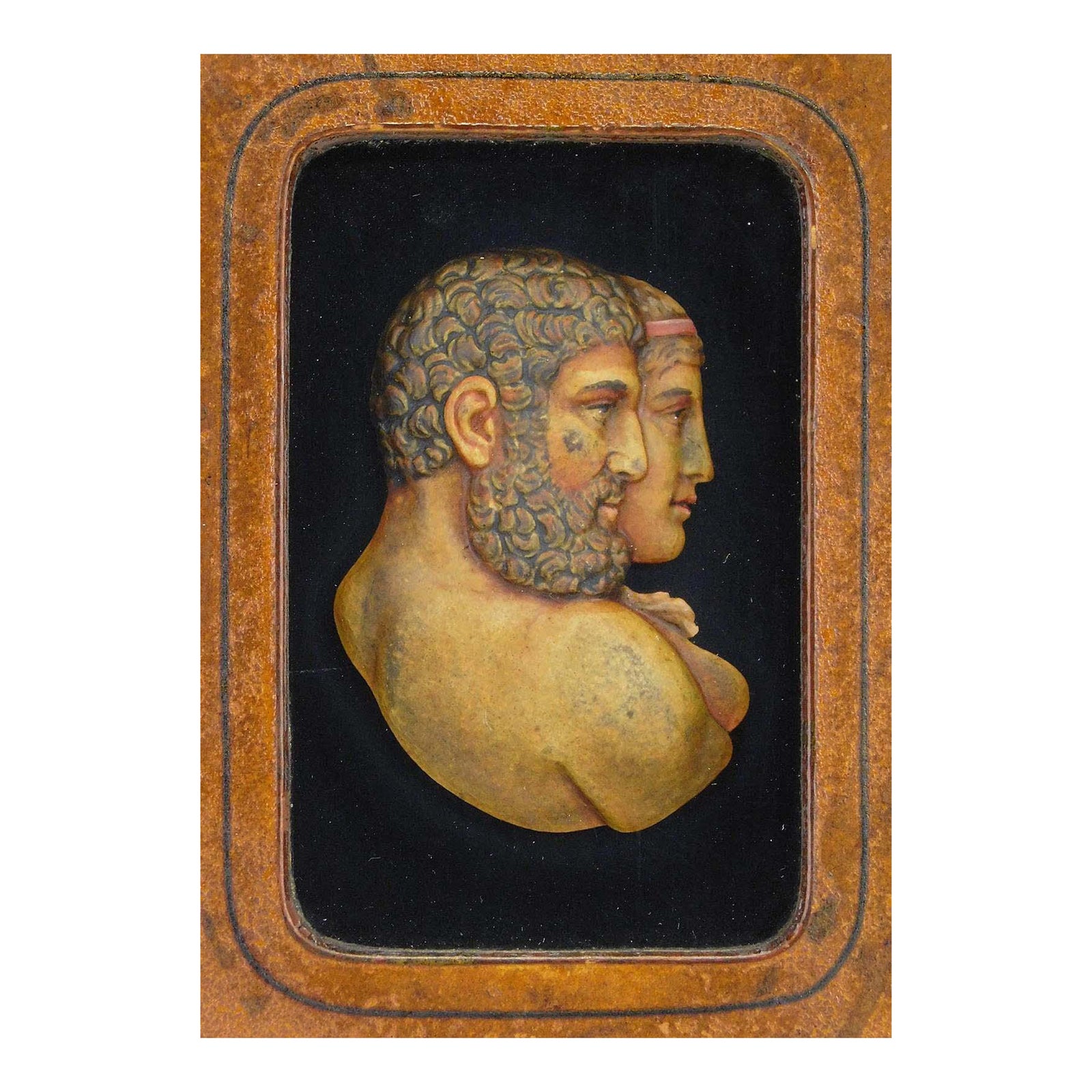 18th Century Polychromed Wax Portrait of Marc Anthony and Cleopatra ...