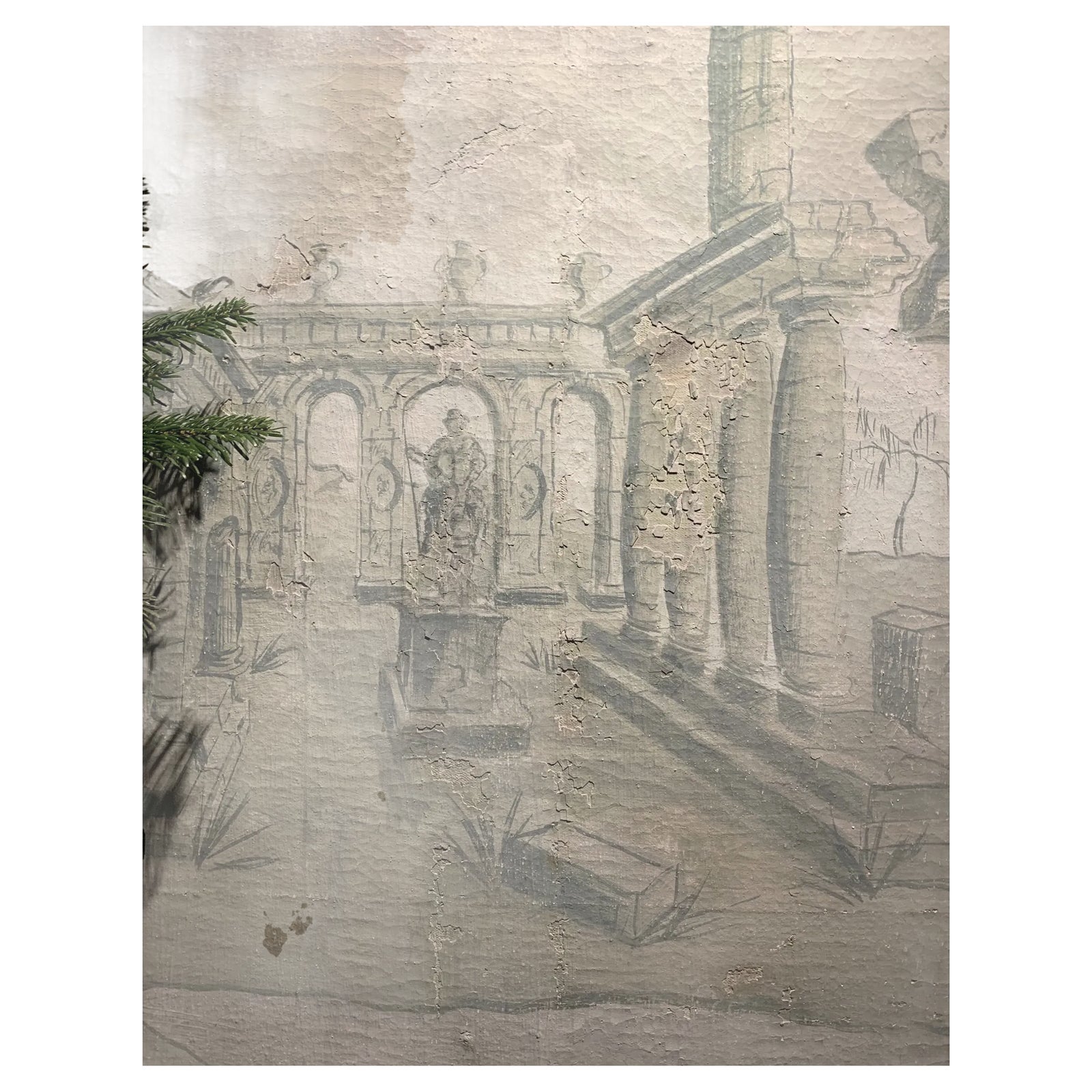 Antique Italian Mural, 1900s | Chairish