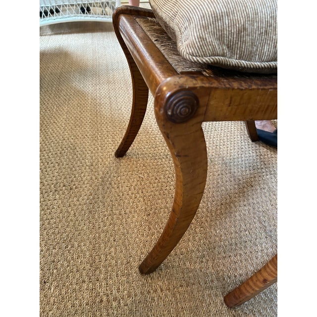 Tiger Maple Antique Side Chairs -A Pair | Chairish