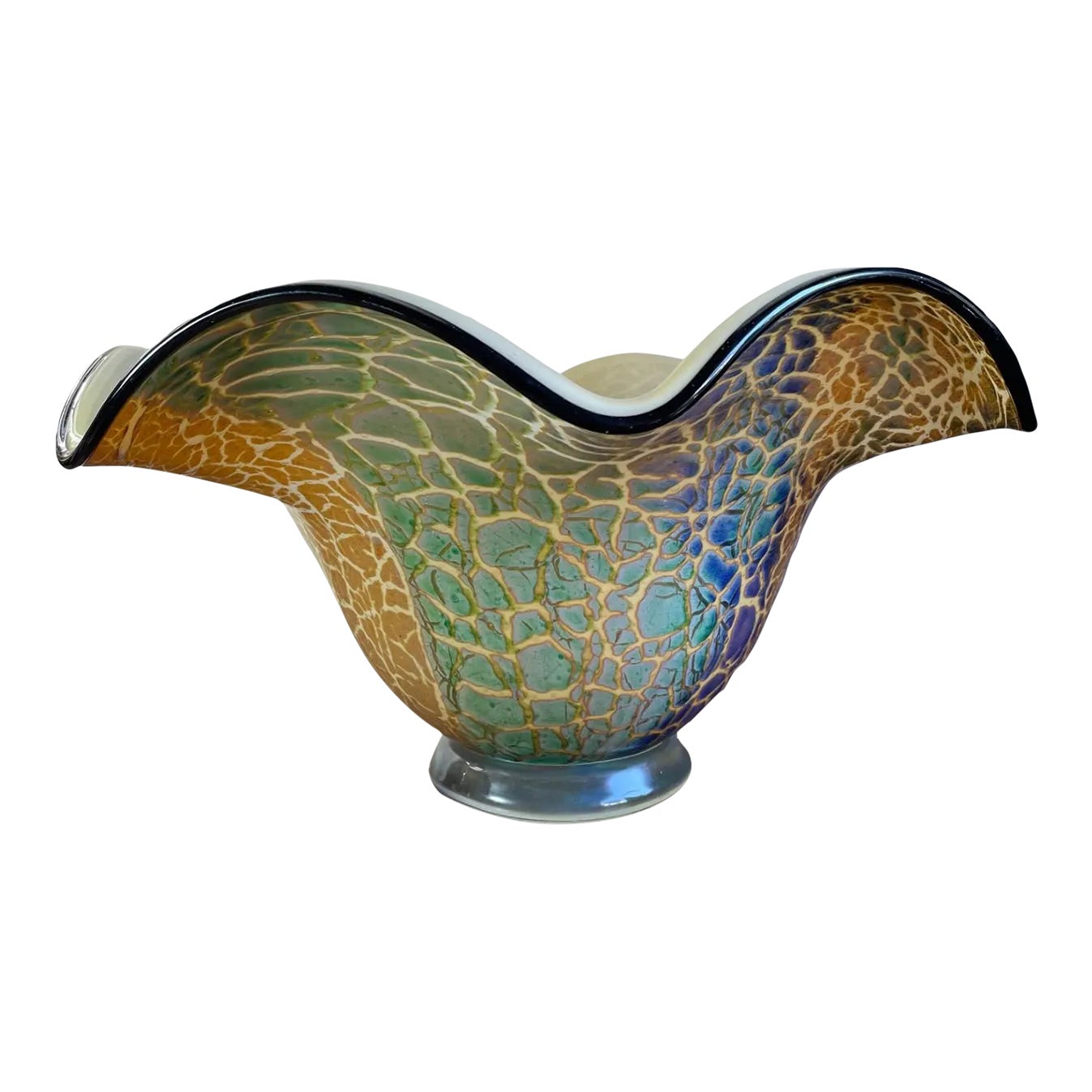 Early 21st Century Studio Glass Bowl | Chairish
