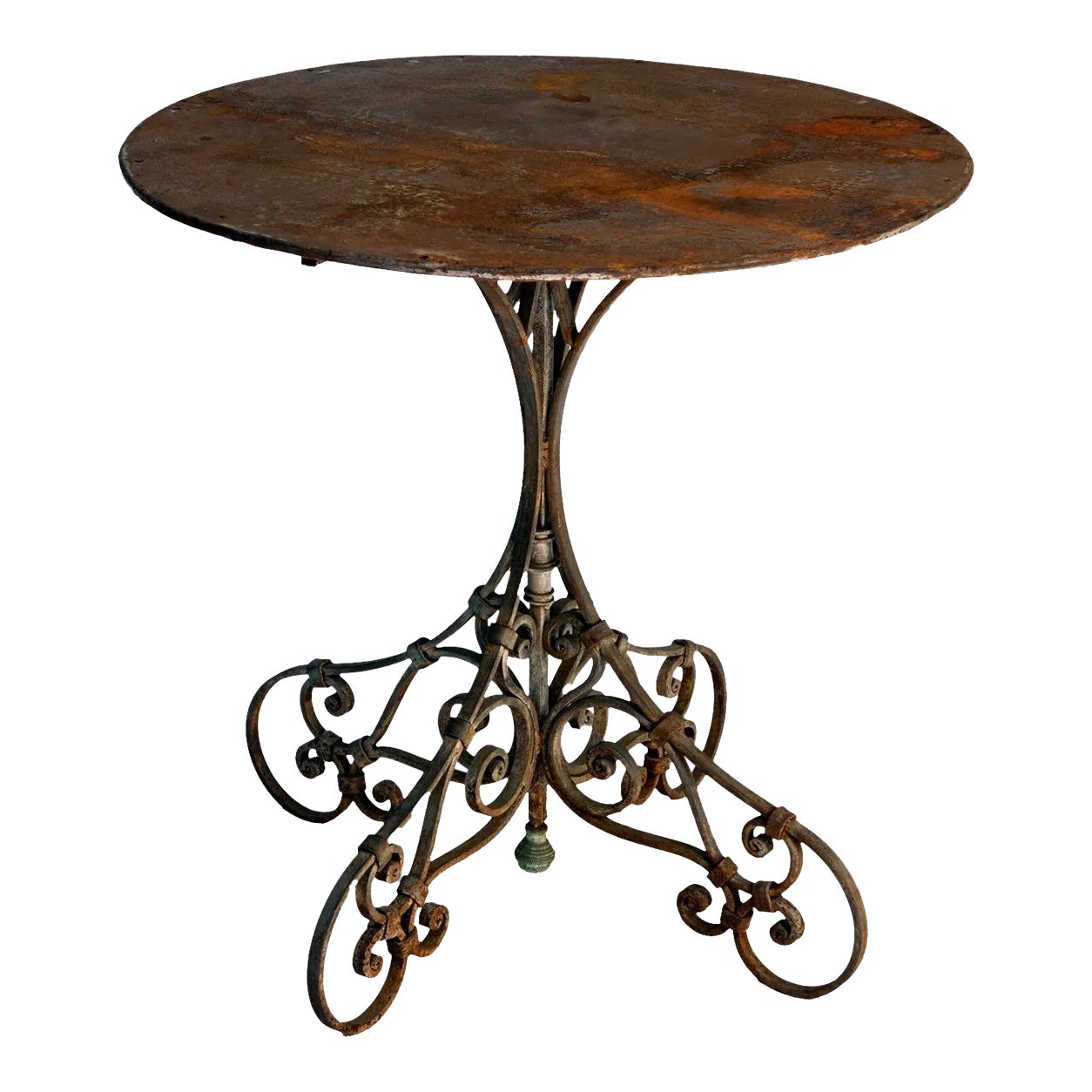 19th Century, French Iron Cafe Table | Chairish