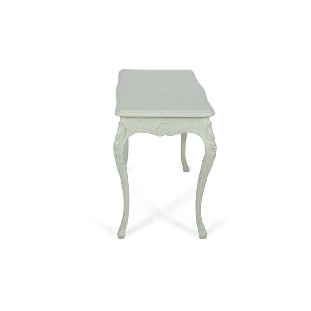 French Provincial Style Beige Painted Foyer / Console Table | Chairish