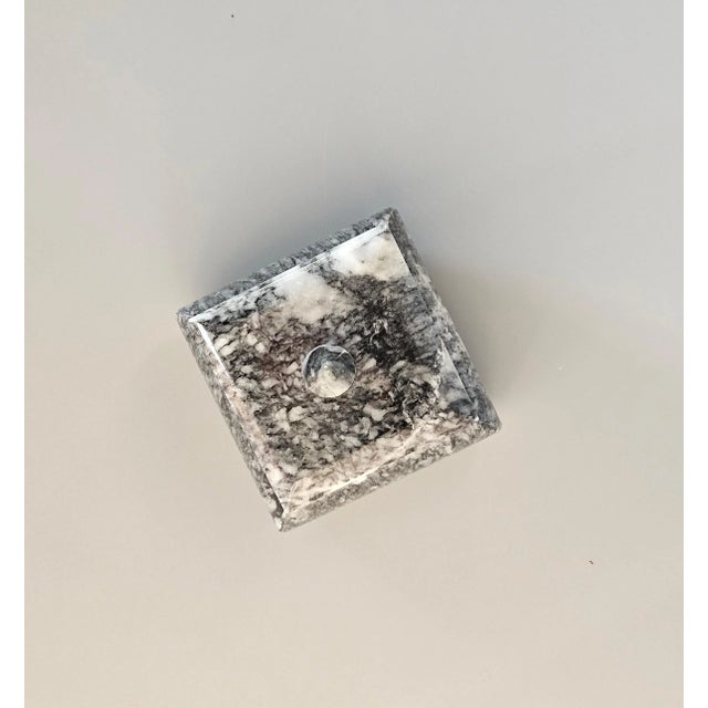 Vintage Hand Carved Dark Gray Polished Marble Lidded Jewelry Trinket ...