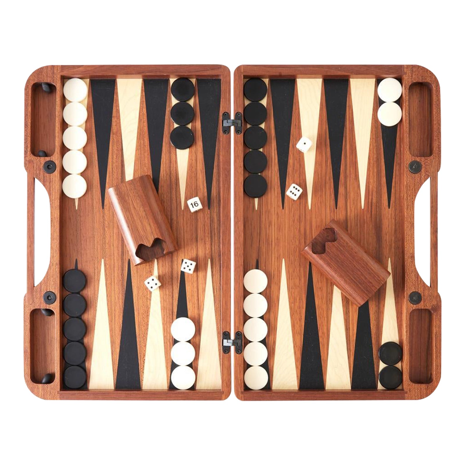 Mid-Century Danish Wooden Backgammon Set | Chairish