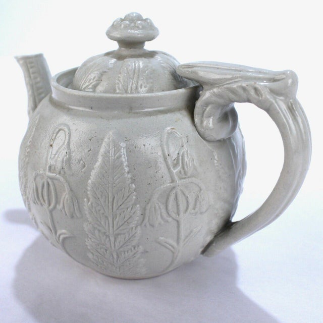 Antique 19th Century Dudson English Salt Glaze Stoneware Pottery Teapot ...