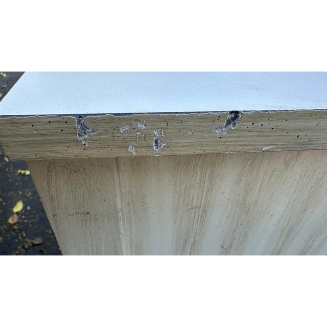 Palm Beach Style Chinoiserie Faux Bamboo Bar Cabinet/Server With Beige ...