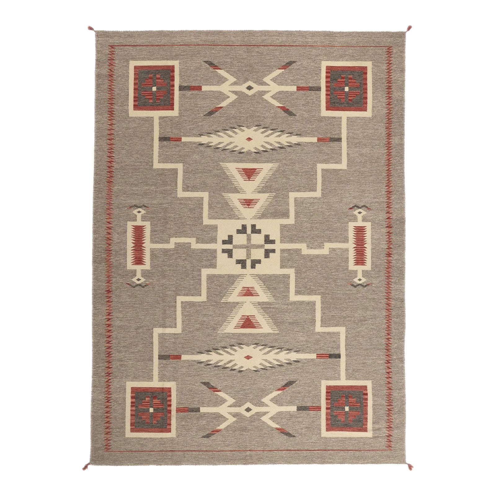 Southwestern Navajo-Style Rug With Storm Pattern - 08'10 X 12'03 | Chairish