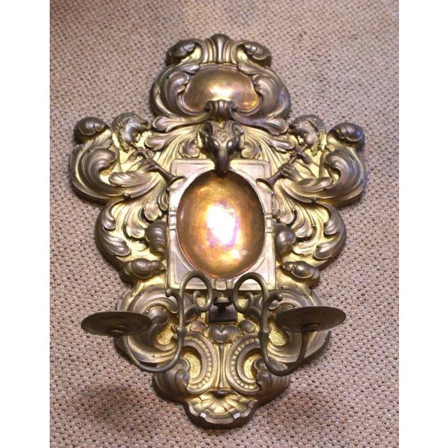 Mid 19th Century Repousse Sconce | Chairish