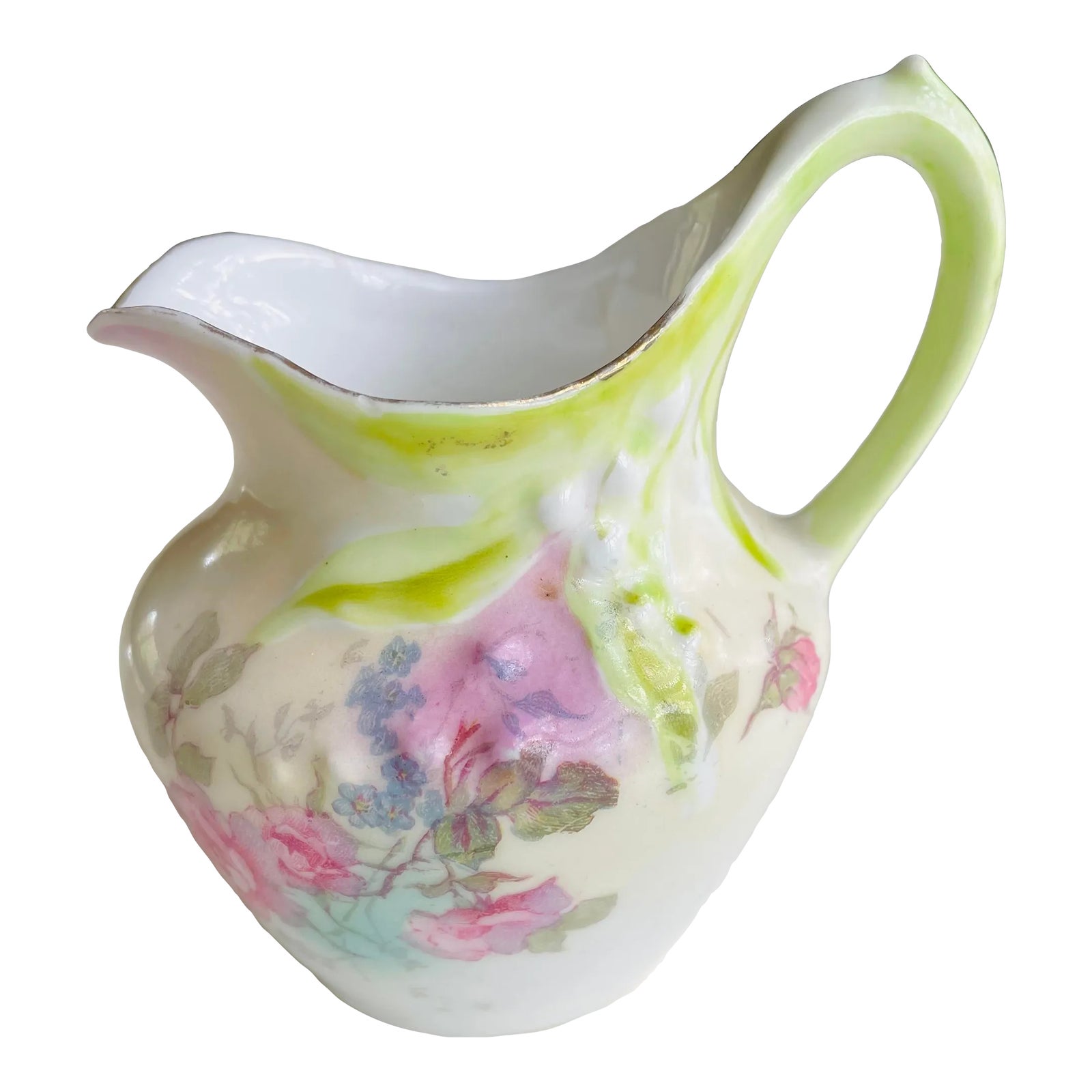 Vintage r.s Prussia German Porcelain Creamer / Pitcher | Chairish