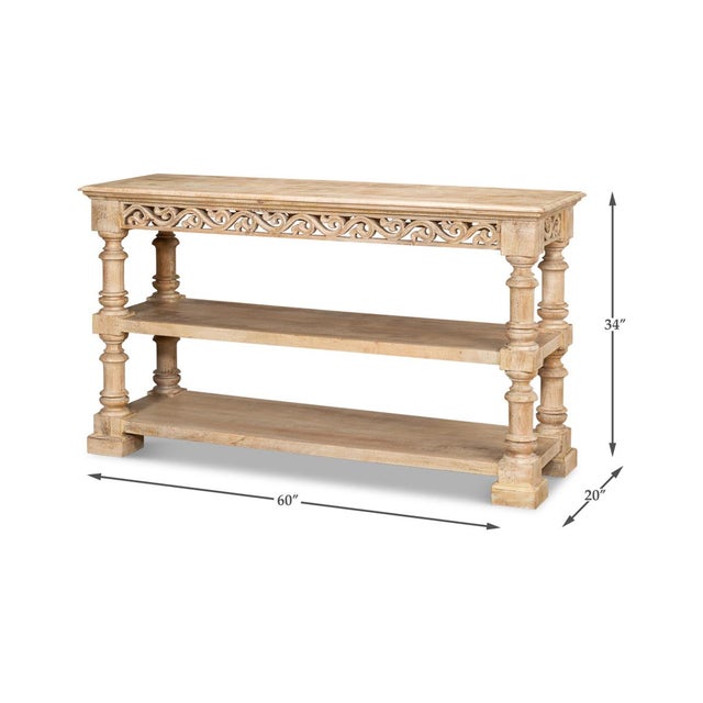 Italian Renaissance Three-Tier Console Table | Chairish