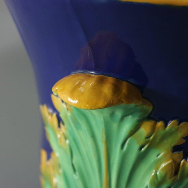 Minton Majolica Cupids Oval Jardiniere | Chairish