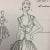 Original Fashion Drawing Edyth Sparag Studios | Chairish
