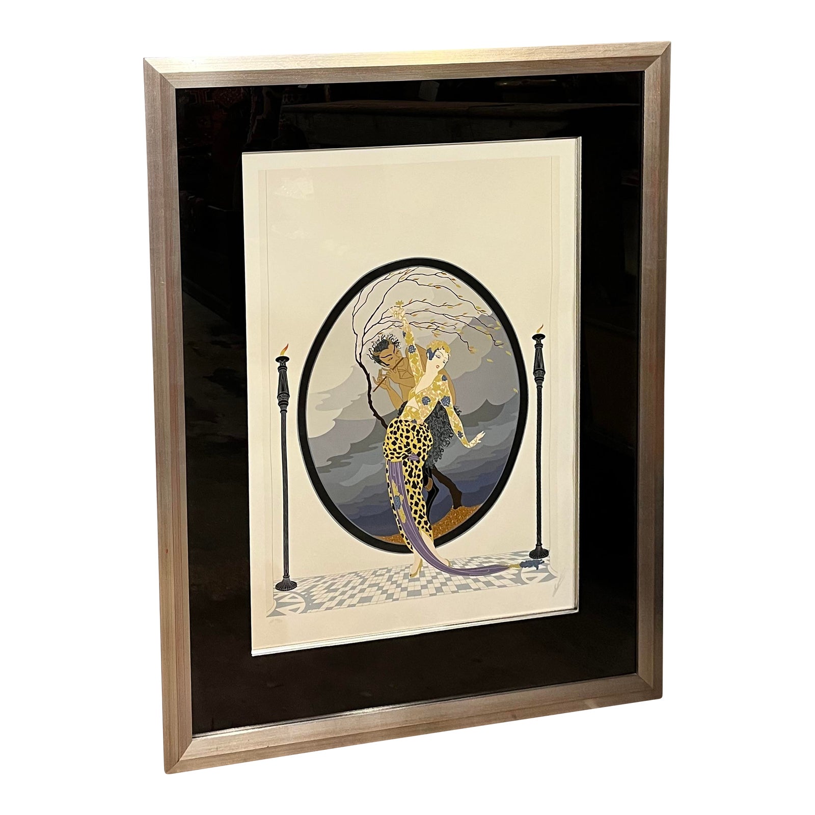 1980s Erte Artist's Proof Serigraph Woman and Satyr | Chairish