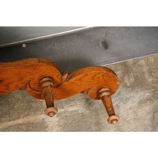 Victorian Carved Oak and Antler Coat/Hat Rack | Chairish