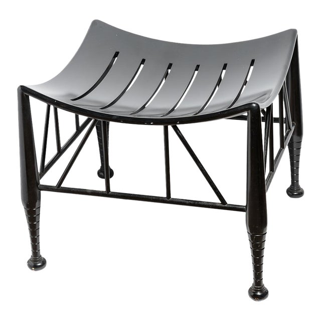 Thebes Stool in Ebonized Wood, Liberty & Co Style | Chairish