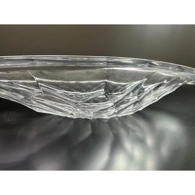 Vintage Oblong Glass Serving Bowl | Chairish
