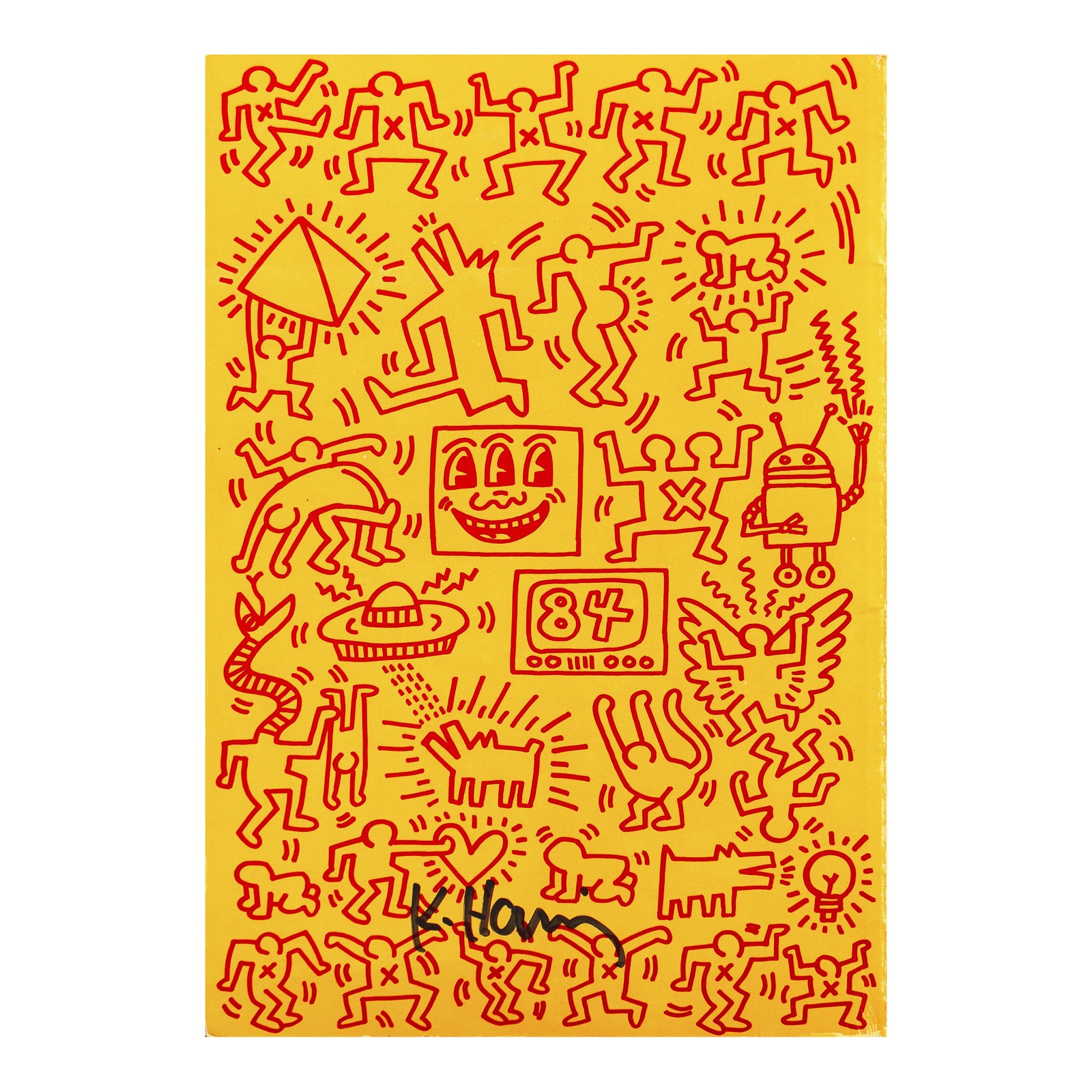 'Art in Transit', Hand Signed by Keith Haring, Subway Drawings, New ...