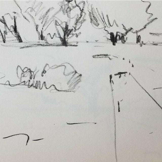 Jose Trujillo "Moon Tonalist” Drawing | Chairish