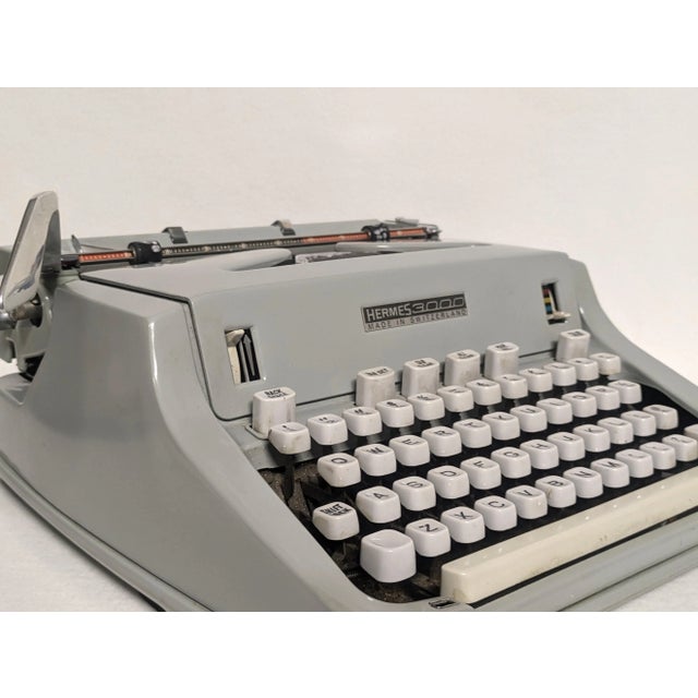 Mid-Century Hermes 3000 Portable Typewriter | Chairish