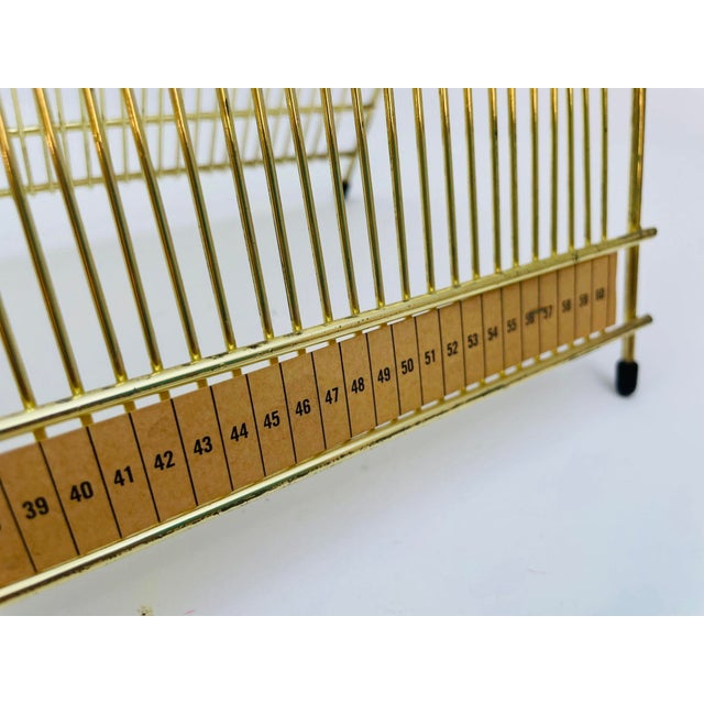 Vintage Wire Brass Record Rack Vinyl Record Storage 1950's | Chairish