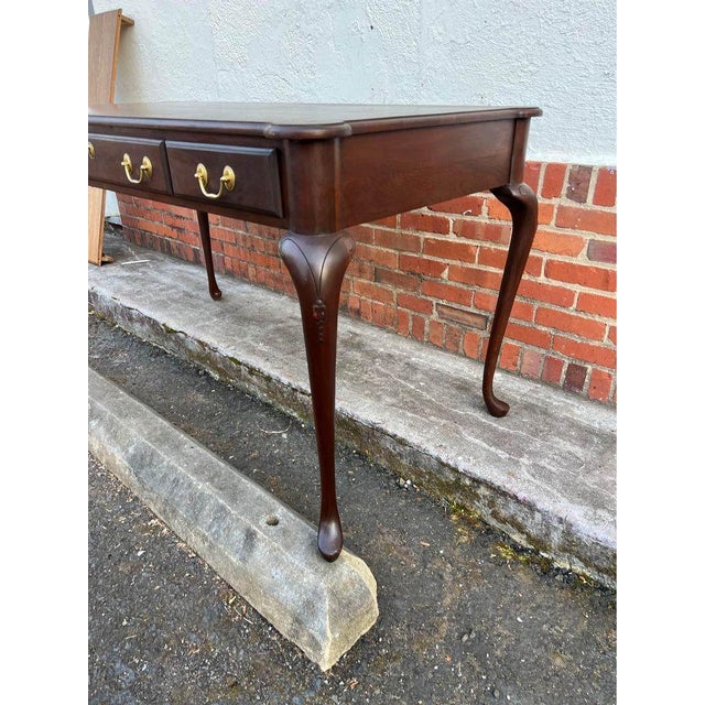 Late 20th Century Harden Furniture Solid Cherry Writing Desk. | Chairish