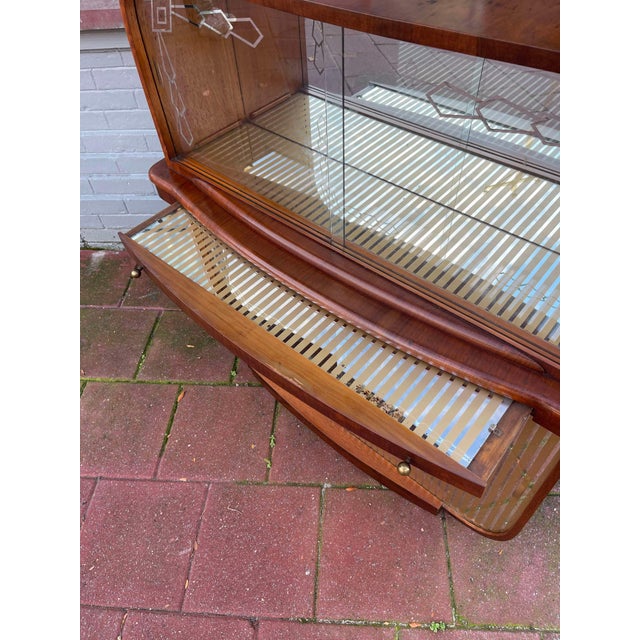 1920s English Art Deco Walnut Cocktail Bar | Chairish