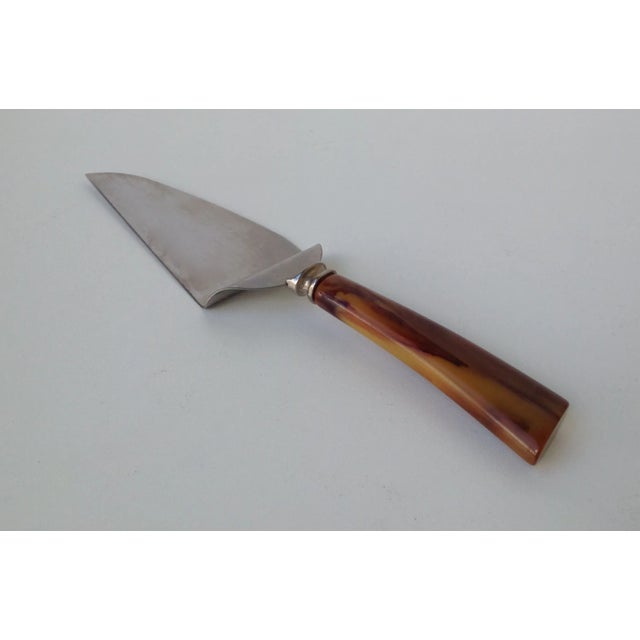 Vintage Mid-Century Bakelite Handled Server Pieces - Set of 4 | Chairish