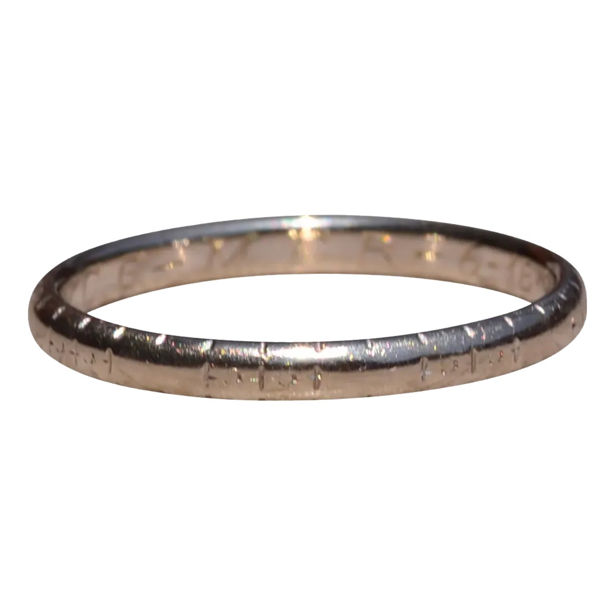 The Central Ave: White Rose Signed Antique Wedding Band Circa 1934 ...