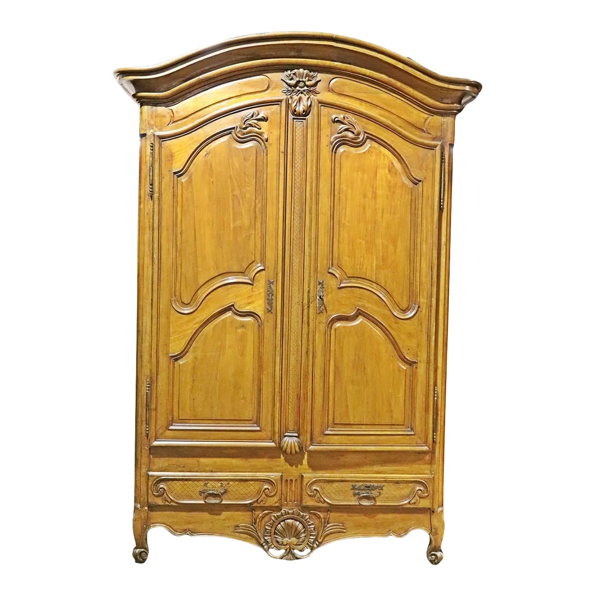 French Country Arched Top Mid 1800s era Armoire | Chairish