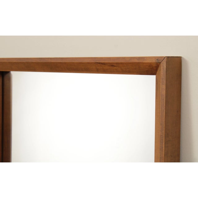 Mid 20th Century Tobago Mid-Century Modern Sculpted Walnut Frame Mirror ...