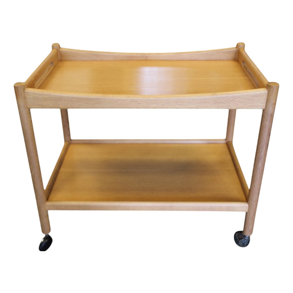 Serving Trolley at-45 in Oak by Hans J. Wegner for Andreas Tuck, 1960s ...