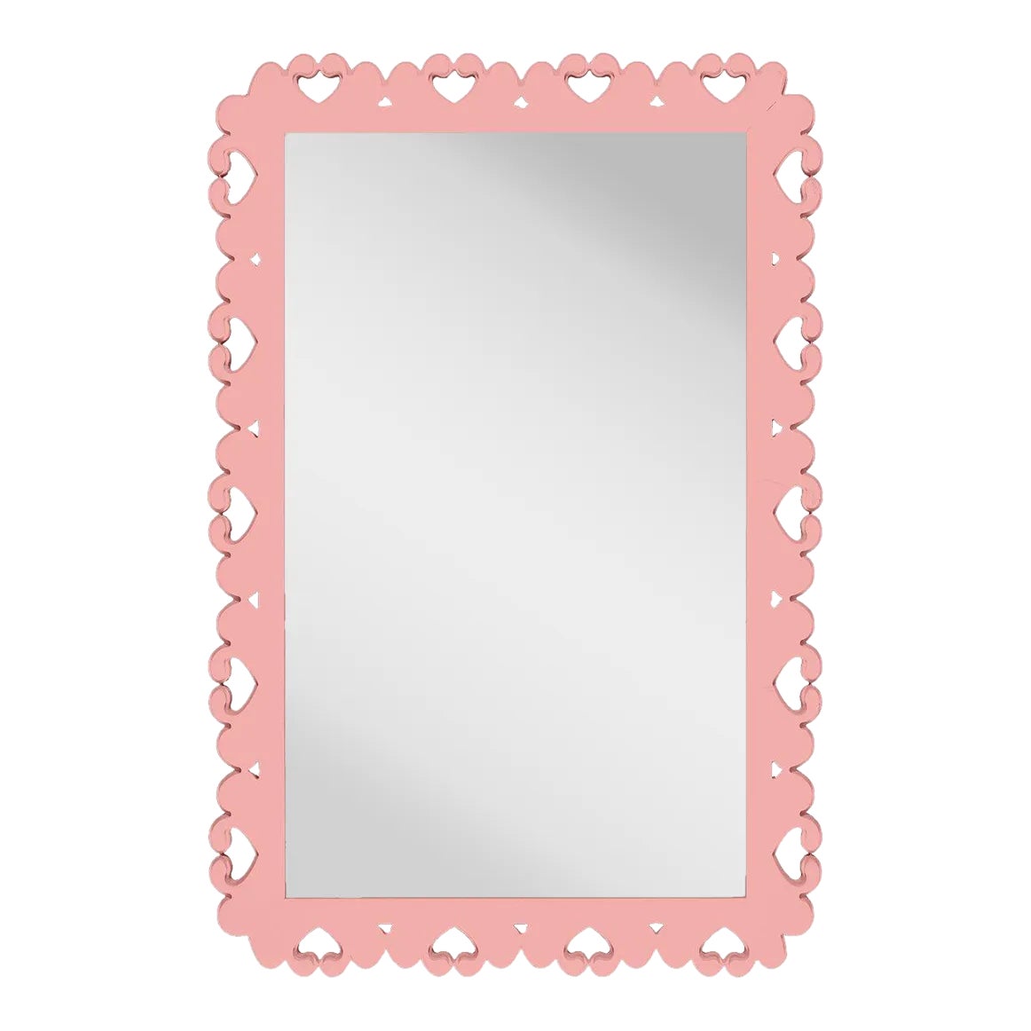 Fleur Home Garden District Satsuma Rectangle Mirror in Pink Punch ...