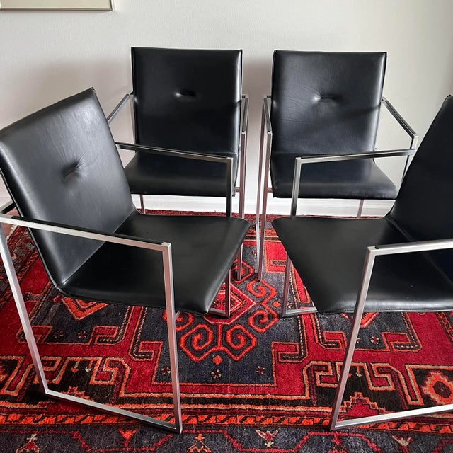 Modern Chairs by Arco Designed by Burkhard Vogtherr Leather & Metal ...