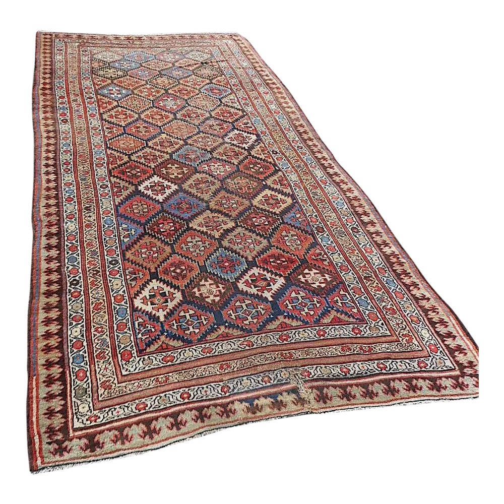 Antique Persian Tribal Oriental Rug-Hand Woven C.1900-Apprx. 5'x11 ...