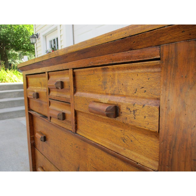 Large Antique Primitive Chest of Drawers or Storage Cabinet | Chairish