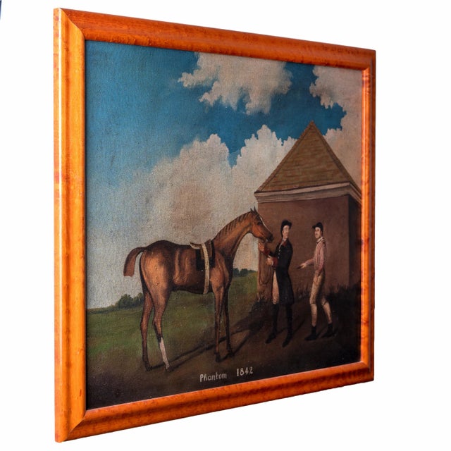 Phantom Equestrian Race Horse Painting | Chairish